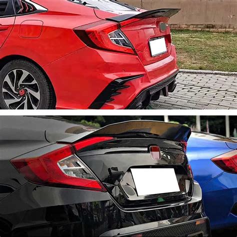 Honda Civic X Ducktail Spoiler Abs Plastic Mehmood Sons Accessories