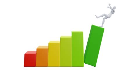 3d Man Figure With Colorful Statistic Growth Bar Grow Up Bussiness