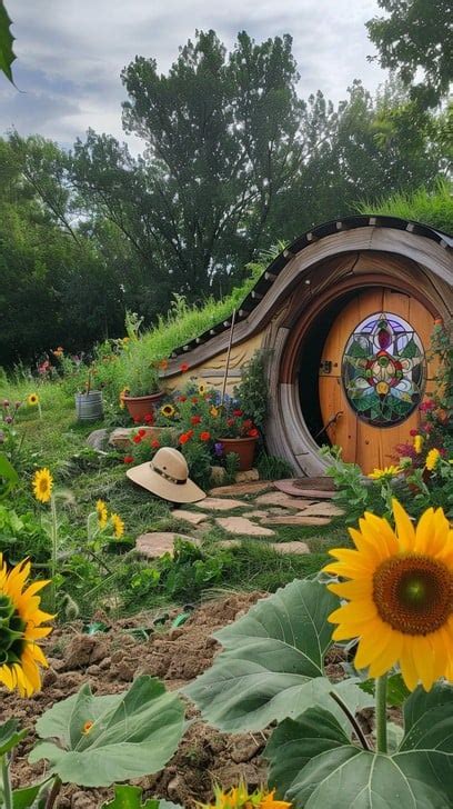 Free Hobbit House Garden Image Hobbit House Garden Download At