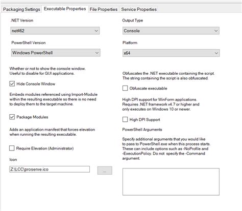 Packing A Powershell Script With An Icon Powershell Tools Ironman Software Forums