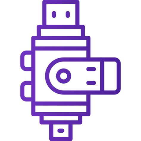 Flashdrive Generic Gradient Outline Icon