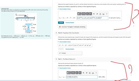 Solved Determine The Support Reactions Cy And Cx And The