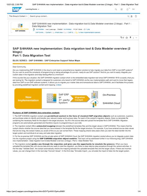 Sap S 4hana New Implementation Data Migration Tool And Data Modeler Overview 2 Blogs Part