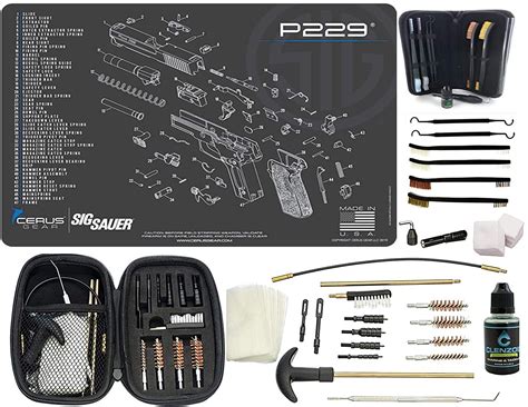 Edog Sig P229 Exploded View Ppistol Cleaning Mat And Range Warrior Han