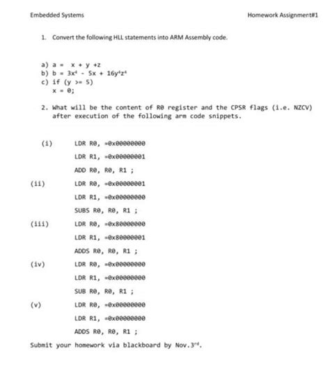 solved embedded systems homework assignment 1 1 convert the