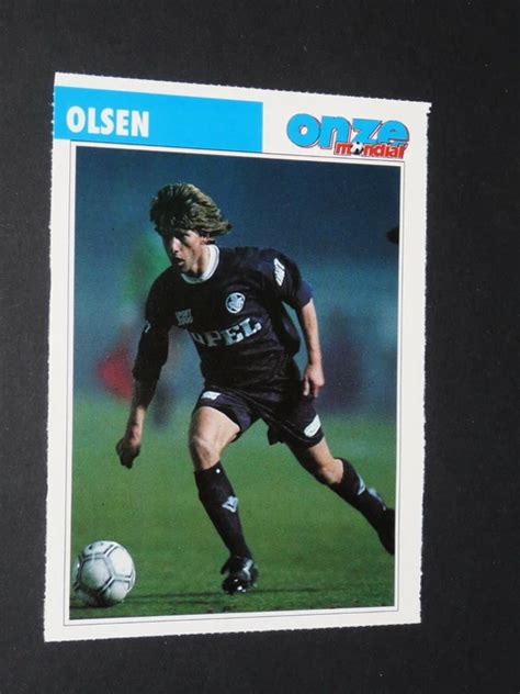 Fiche Football Onze Mondial 1989 Jesper Olsen Danmark Girondins