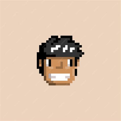 Premium Vector Pixel Art Avatar Face