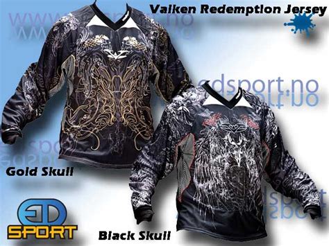 Valken Redemption Jersey Gold Skulls Ed Sport
