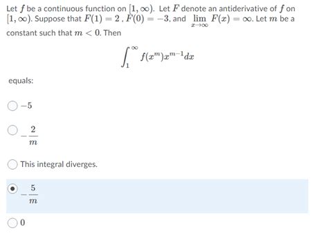 solved let f be a continuous function on [1 0 let f denote