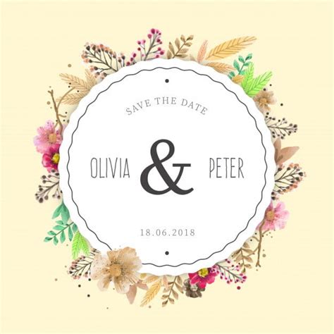 꽃 웨딩 프레임 Eps Uidownload