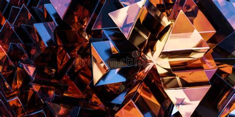 Photo Of Shiny Objects Up Close Reflecting Light And Color 3d Render