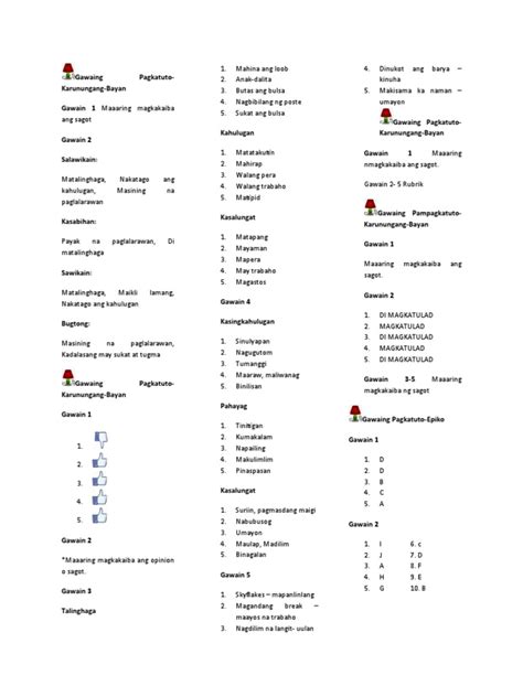 Answer Key Grade 8 Pdf