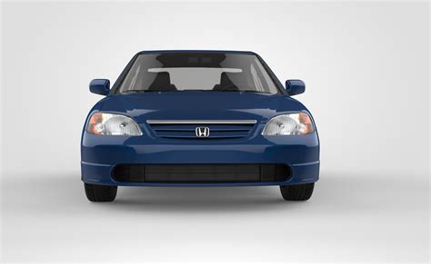 Honda Civic Vtec 3d Model By Carmodels3d