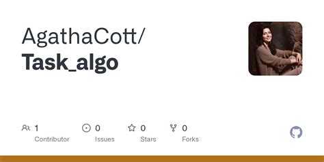 Github Agathacotttaskalgo