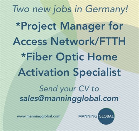 Manning Global Ag On Linkedin Ftth Telecoms Projectmanager Projectmanagement Engineering