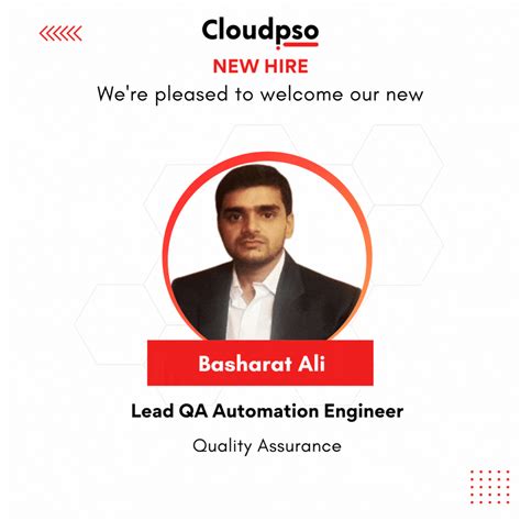 Cloudpso On Linkedin Newhire Cloudpso Qualityassurance Qaautomationengineer
