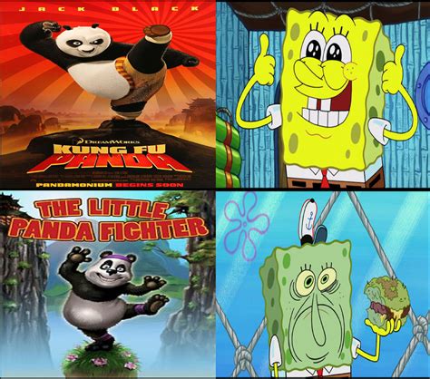 Spongebob Reaction Kung Fu Panda Yes Tlpf No By Perro2017 On Deviantart