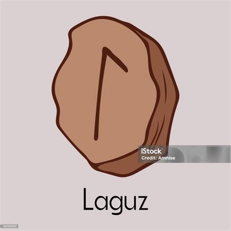 Ilustración De Runa Laguz Runas Escandinavas Antiguas Runas Senior