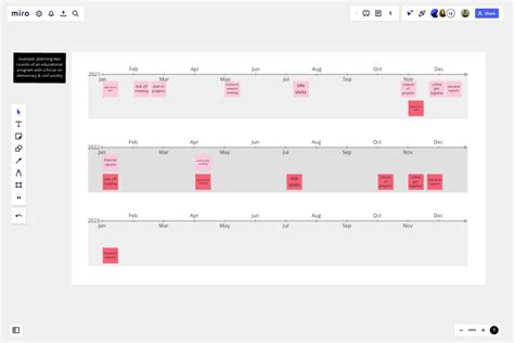 Free Year Timeline Template Miro 2025