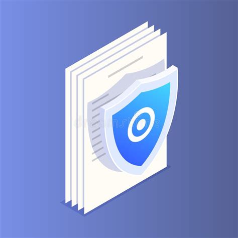 Protect File Stock Illustration Illustration Of Computer 16287756