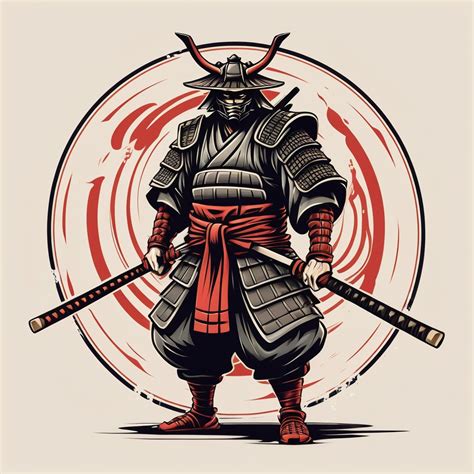 Japanese Style Ronin Art Vector Logo Stable Diffusion Online