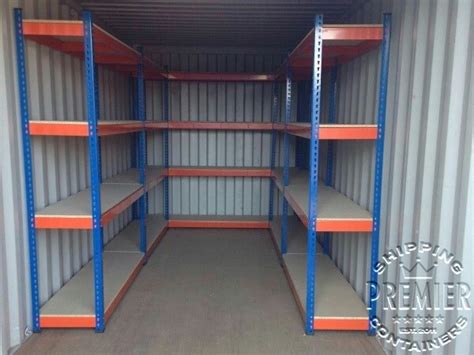 Shipping Container Racking And Shelving Premier Shipping Containers