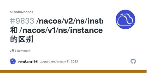 Nacosv2nsinstance 和 Nacosv1nsinstance的区别 · Issue 9833