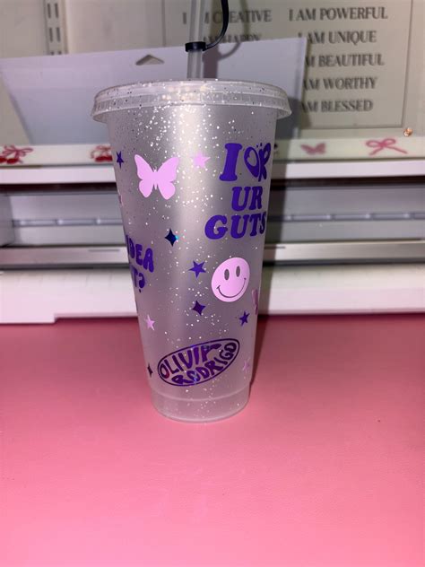 Olivia Rodrigo Cold Cup💜 Butterfly Crafts