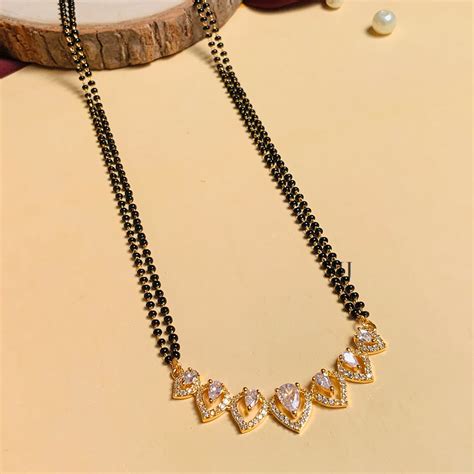 Princess Gold Plated Solitaire Diamond Chain South India Jewels