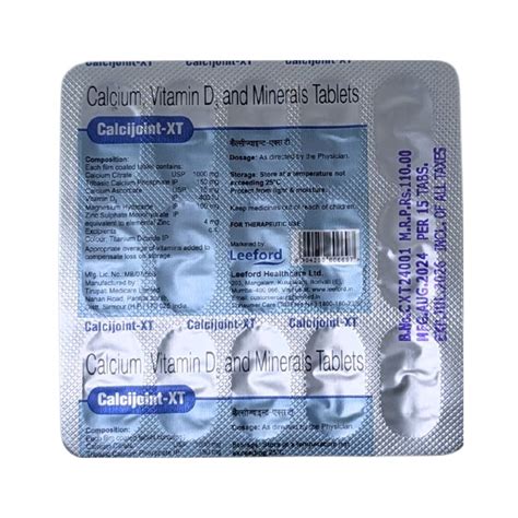 Calcijoint Xt Tab Bharat Vikas Parishad Charitable Trust