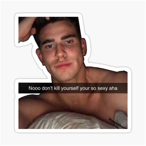 Noooo Dont Kys Ur So Sexy Sticker For Sale By Reactionpix Redbubble