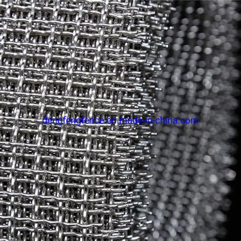 Mesh Heavy Duty Plain Weave Crimped Filter Square Hole Mesh For Mining Fencing And Crimped
