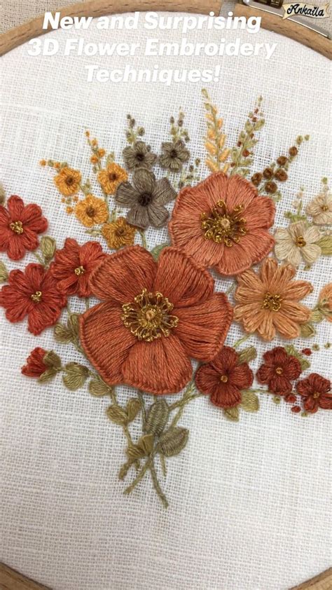 New And Surprising 3d Flower Embroidery Techniques In 2024 Basic