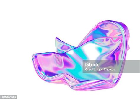 3d 홀로그램 추상적인 액체 형태의 물이 고립된 배경에 있다 3d 렌더링 그림입니다 홀로그램에 대한 스톡 사진 및 기타 이미지