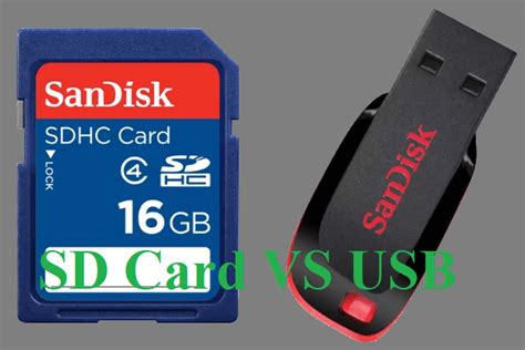 What Are The Differences Between SD Card VS USB Flash Drive