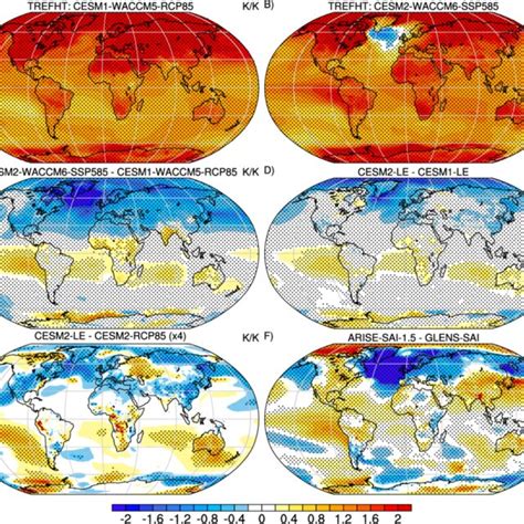 Normalized Response In Near Surface Air Temperature Trefht Estimated Download Scientific
