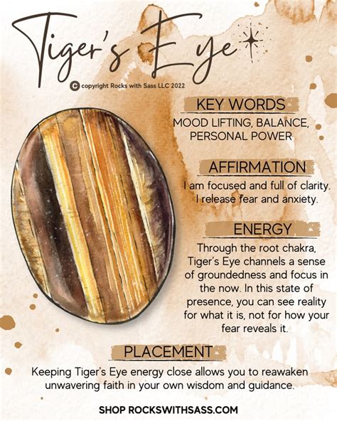 Tigers Eye Healing Properties Crystals Healing Properties Stones And