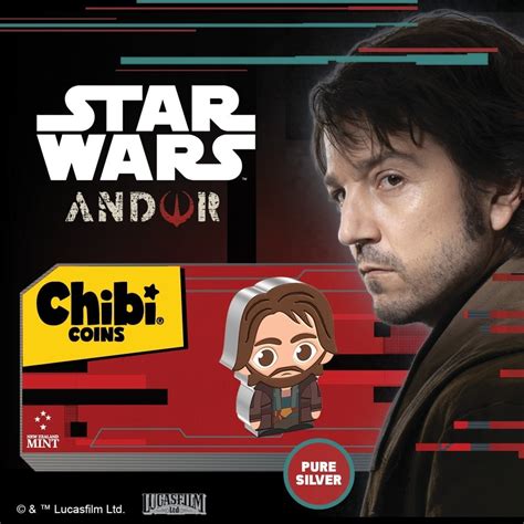 2022 Niue Star Wars Rebel Alliance Cassian Andor 1oz Silver Chibi Coin