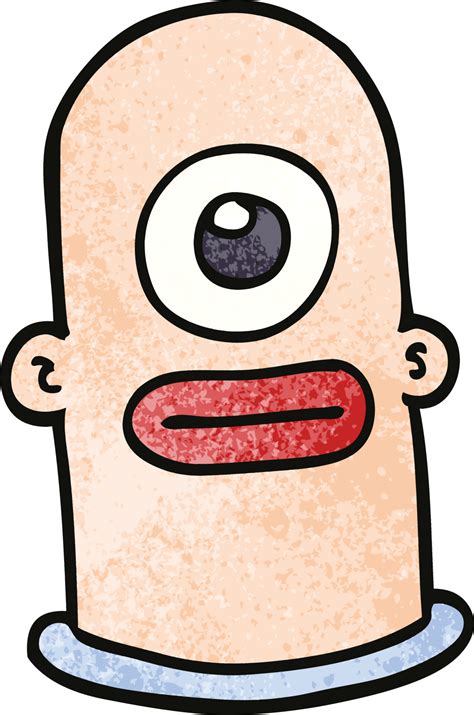 Cartoon Doodle Cyclops Face 44994235 Png