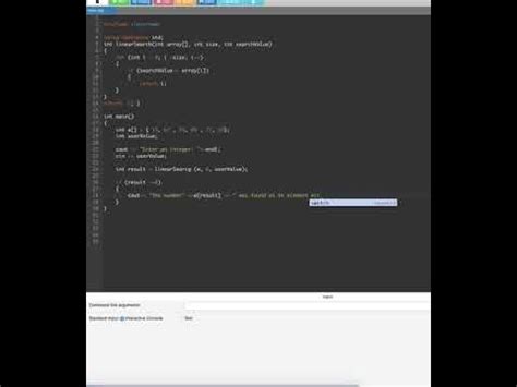 Program For Linear Search