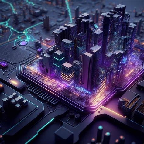 Premium Photo Build On A Circuit Board Cyberspace And Technology