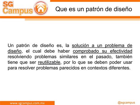 Introducción A Los Patrones De Diseño Ppt