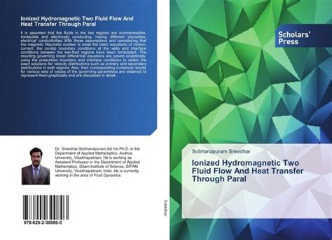 Ionized Hydromagnetic Two Fluid Flow And Heat Transfer Through Paral Von Sobhanapuram Sreedhar