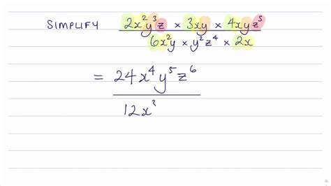 How To Simplify Expressions Multiplication And Division Youtube