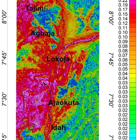 A Curie Point Depth B Geothermal Gradient And C Heat Flow Download Scientific Diagram