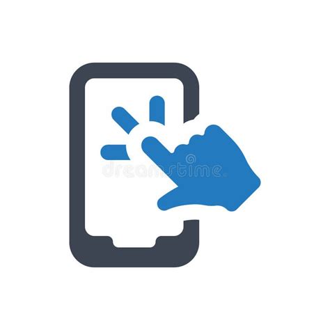 Mobile Screen Touch Icon Stock Vector Illustration Of Touch 262611518