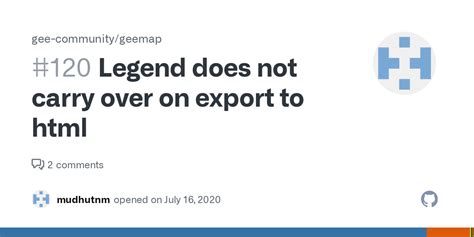 legend does not carry over on export to html · issue 120 · gee