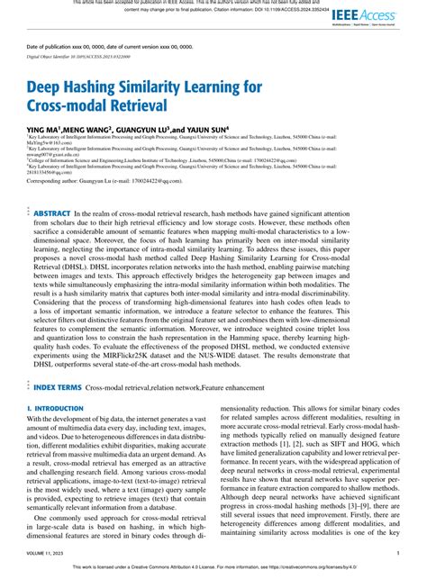 pdf deep hashing similarity learning for cross modal retrieval