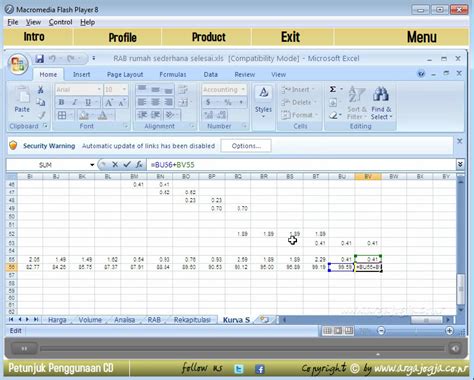 Video Tutorial Cara Membuat Kurva S Dengan Program Excel 2007 Available Now Argajogjas Blog
