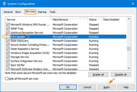 How To Stop Restart Print Spooler Service In Windows Password Recovery